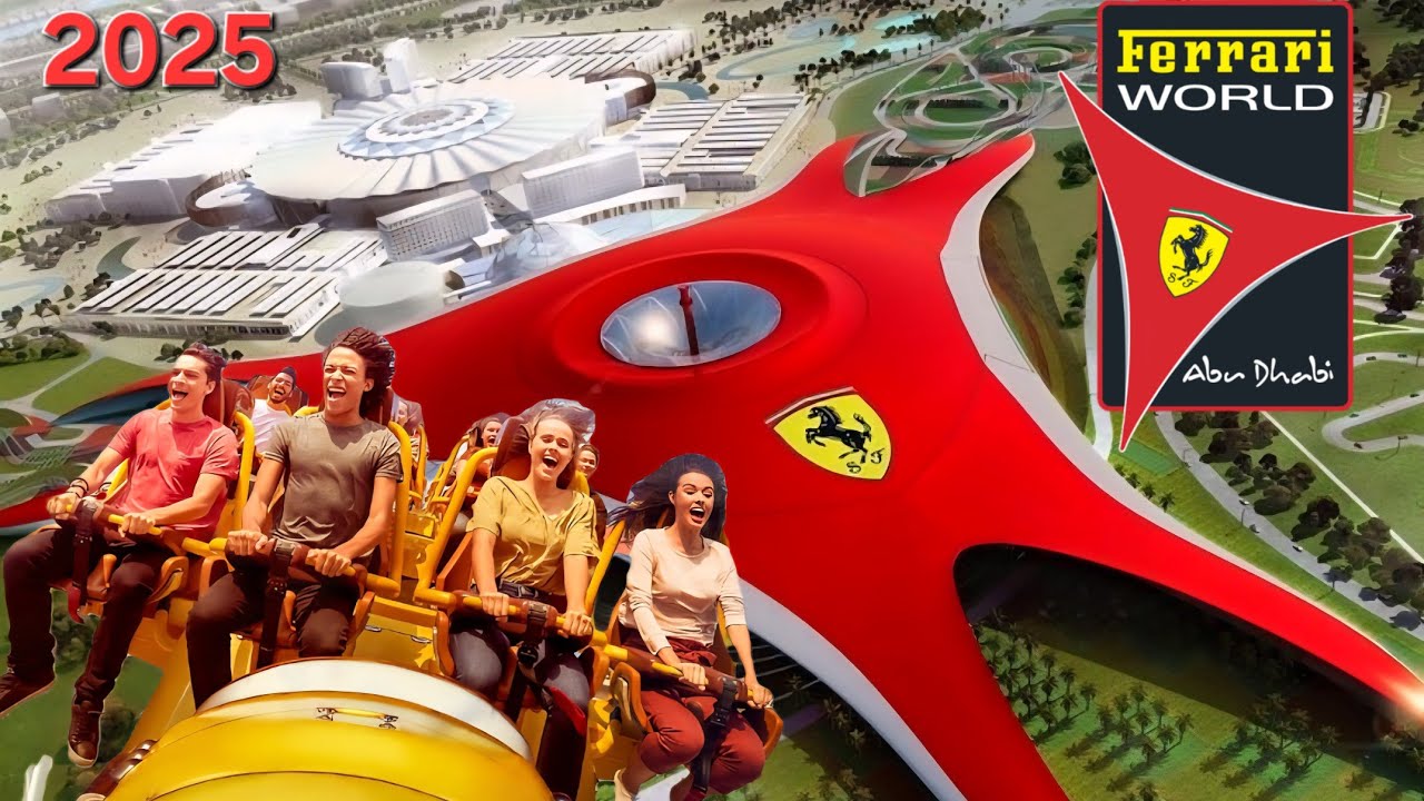 Ferrari World Abu Dhabi Full Tour 🚗 | World's Fastest Roller Coaster ...