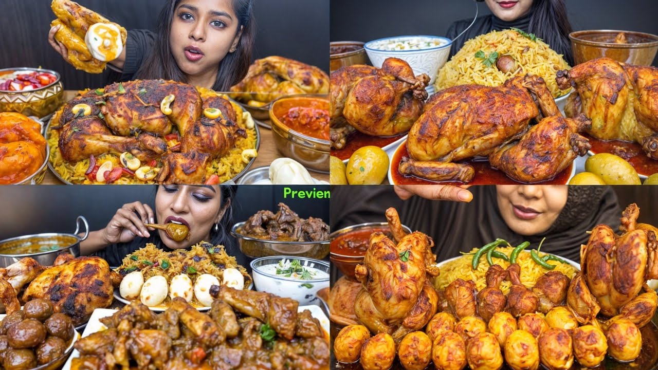 SPICY WHOLE CHICKEN CURRY 🐓WITH CHICKEN MANDI BIRYANI, BOILED EGGS ...