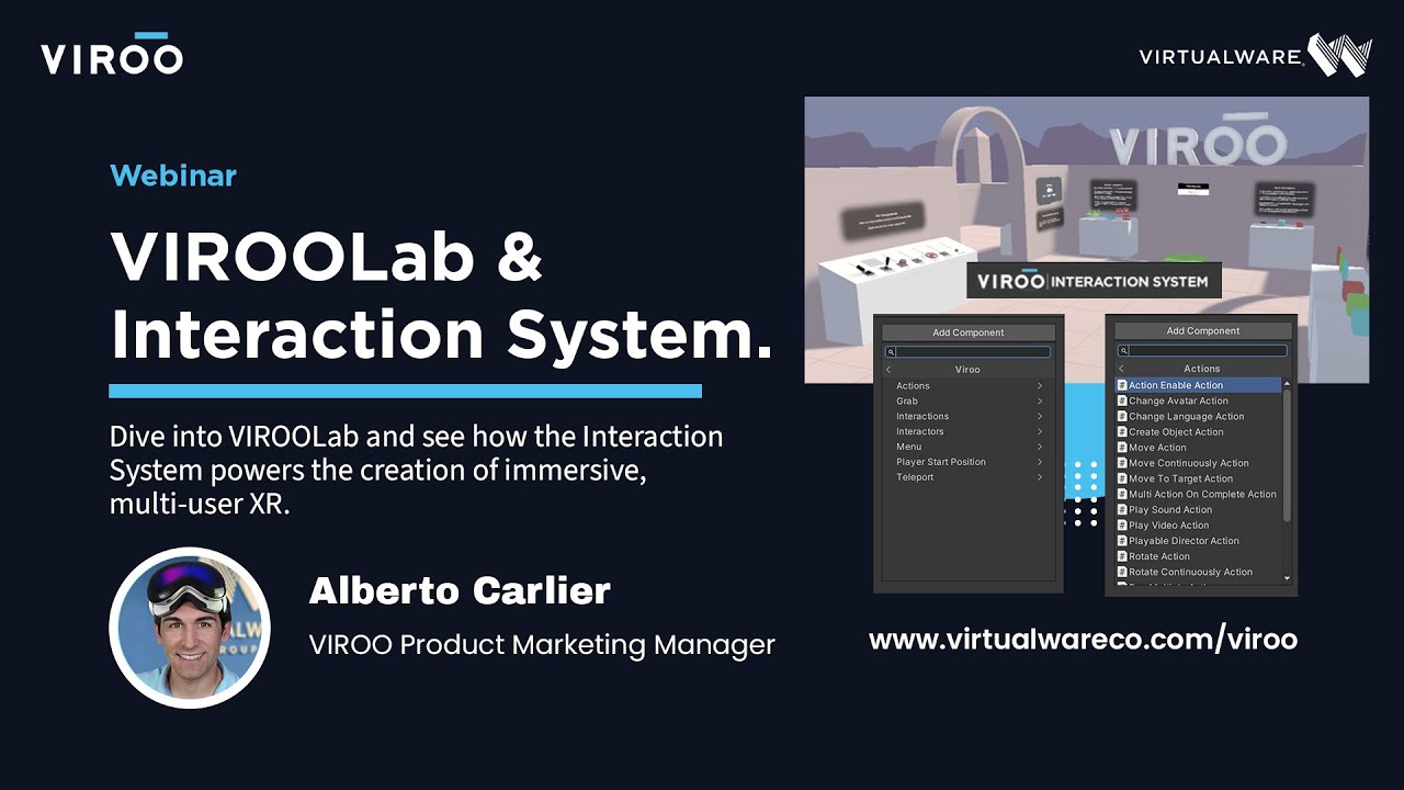 Webinar 3 - VIROOLab and VIROO Interaction System - YouTube