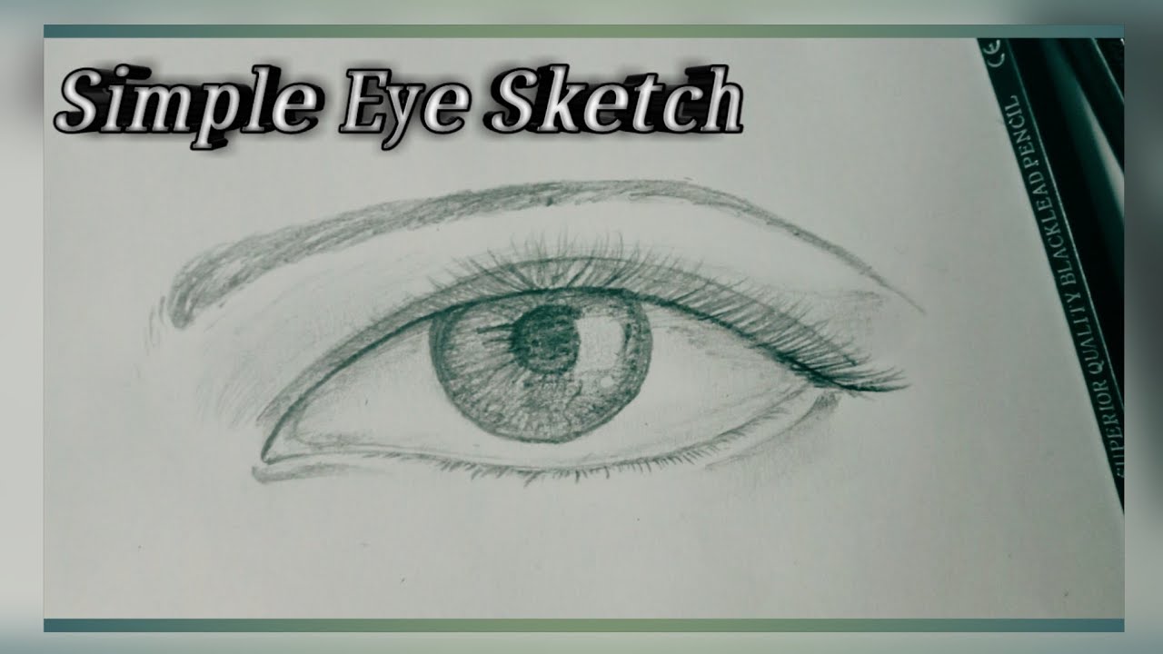 How to draw Simple Eye Sketch / Eye Sketch - YouTube