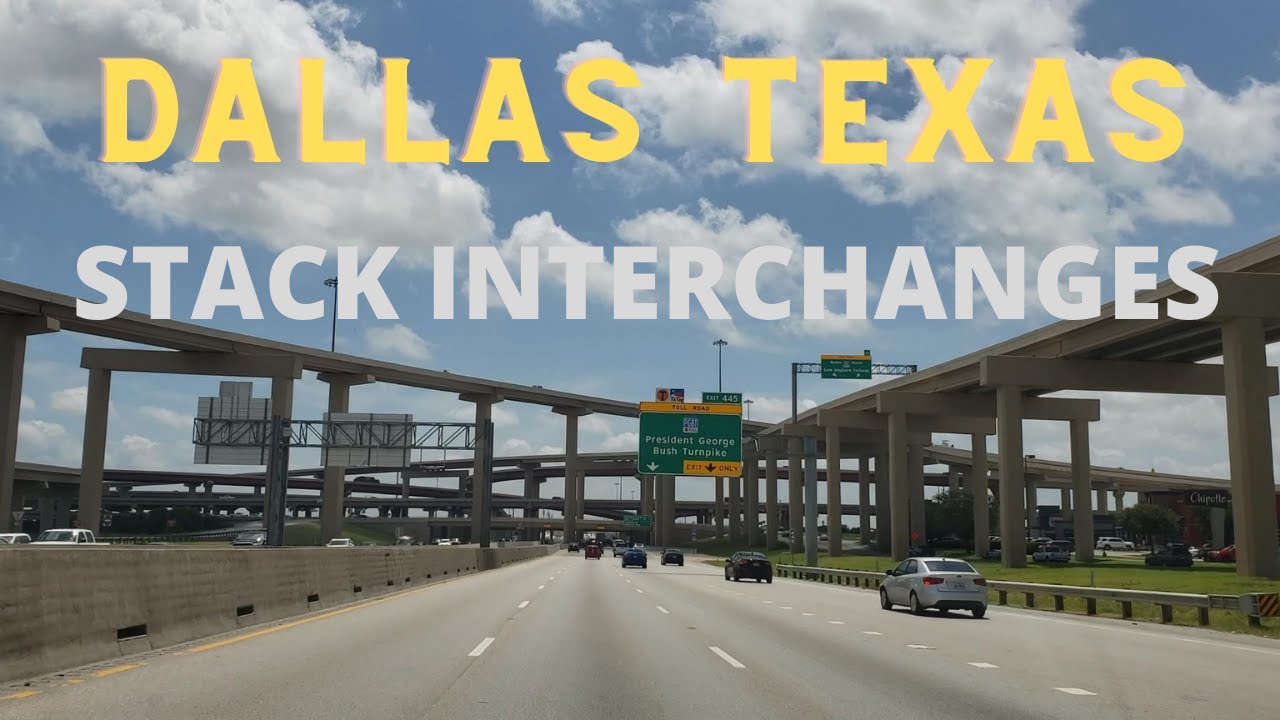 Dallas Texas Large Stack Interchange in the Lone Star State - YouTube