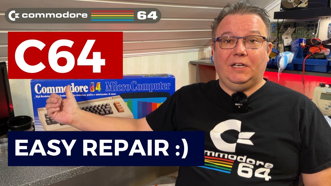 Very easy Commodore 64 black screen repair #comMAYdore - YouTube