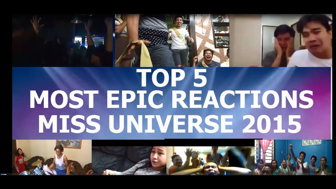 TOP 5 EPIC REACTIONS MISS UNIVERSE 2015 - YouTube