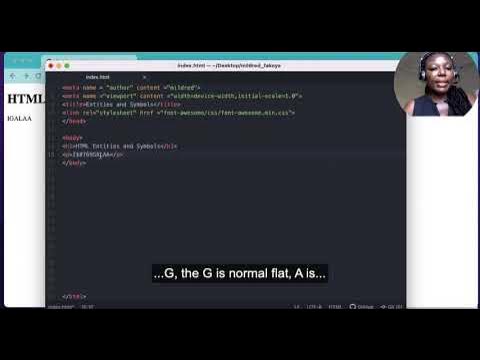 Week 12-Lesson 1: HTML Entities and Symbols - YouTube