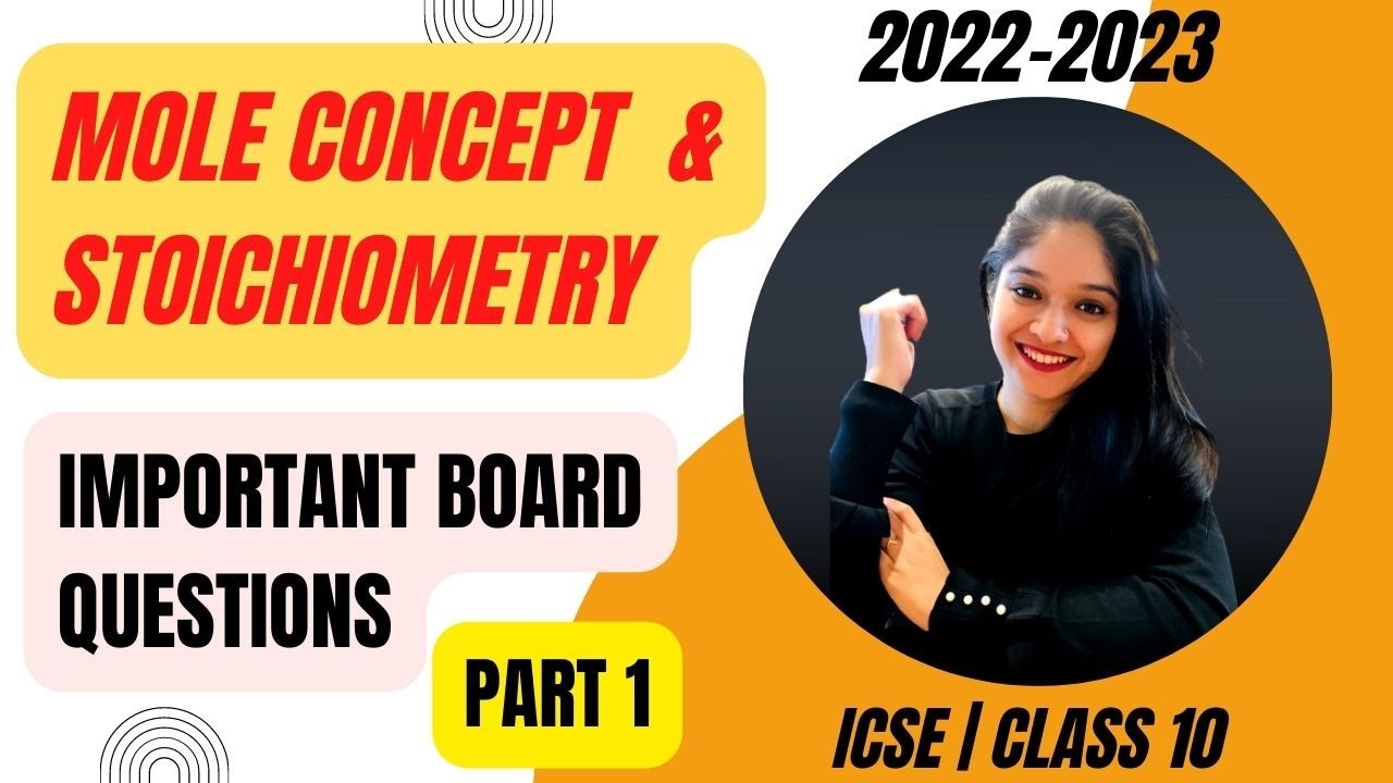 Mole Concept and Stoichiometry| Important Board Questions | ICSE Class ...