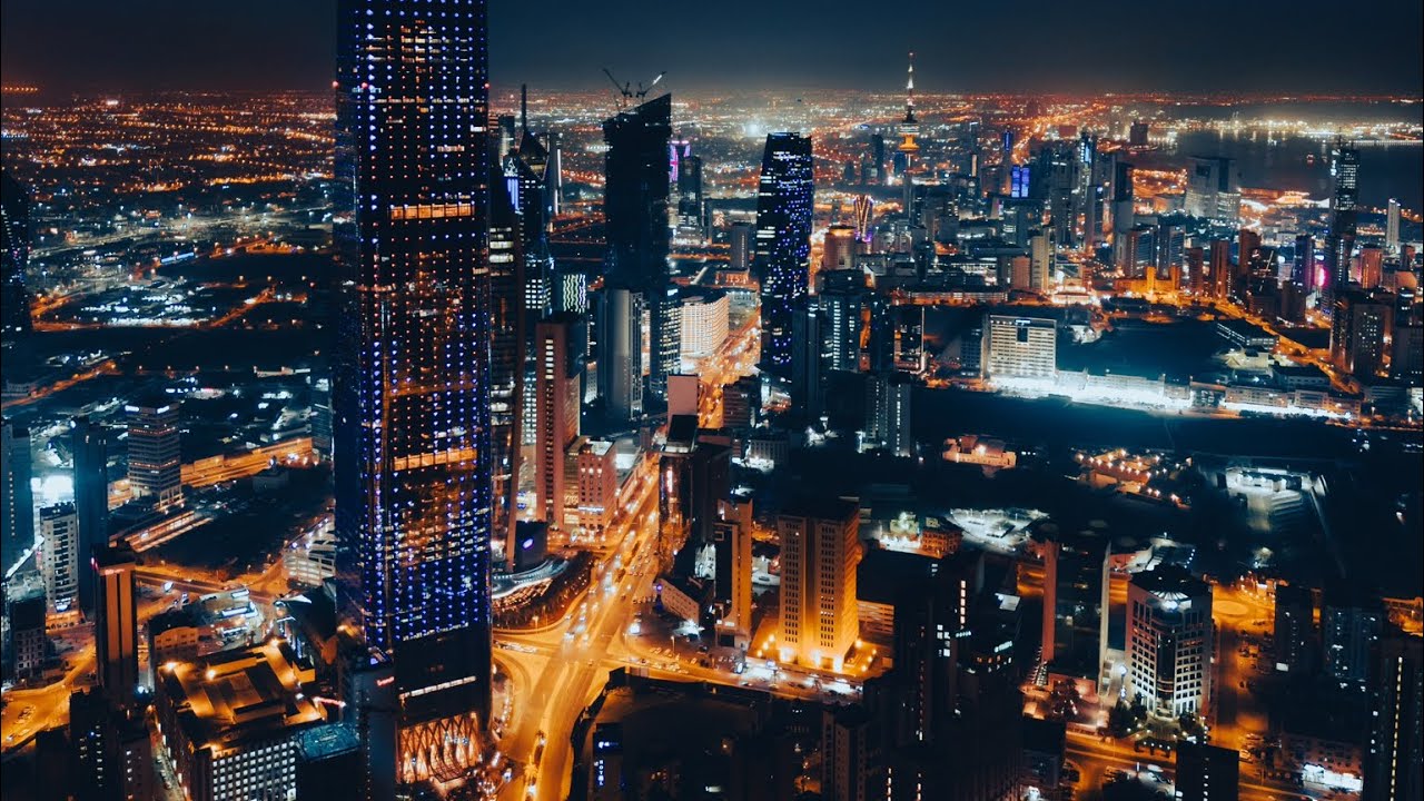 Kuwait City Night View - YouTube