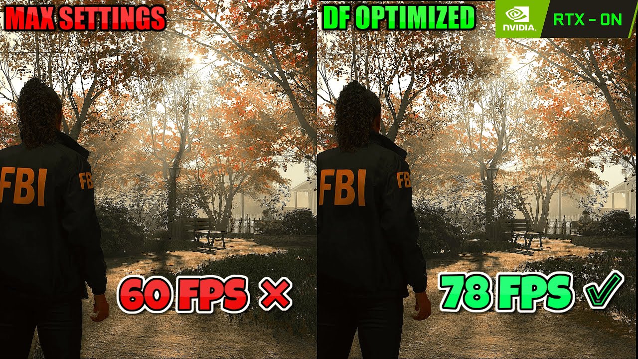 ALAN WAKE 2 : (MAX SETTINGS VS. DIGITAL FOUNDRY RTX OPTIMIZED SETTINGS ...