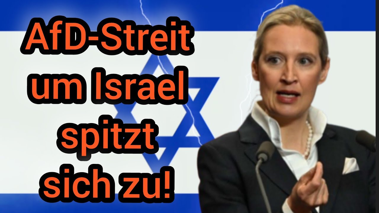 Streit um Israel in der AfD spitzt sich zu! AfD-Gruppe fordert die ...