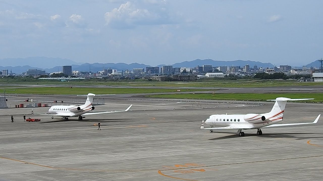 G550(N801TM)&G650(N805TM)•名古屋2017.07.08 - YouTube