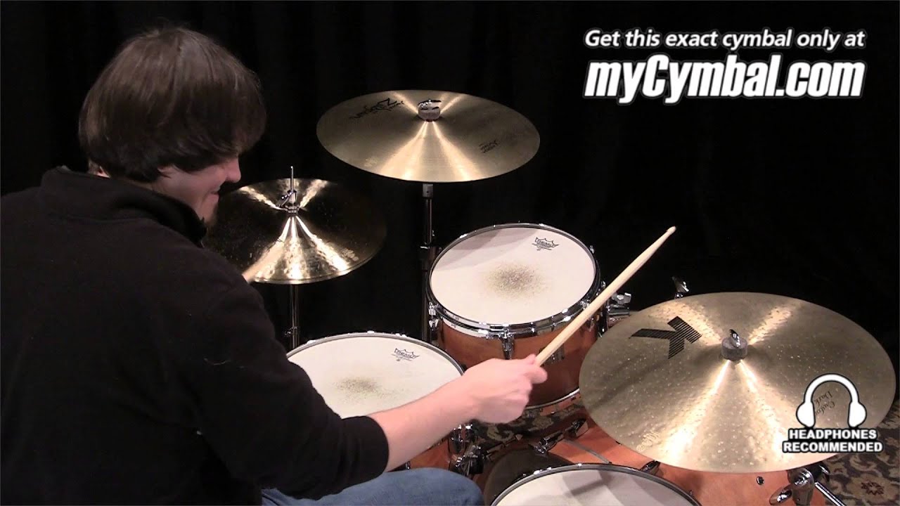 Used Zildjian 20" K Custom Dark Ride Cymbal (UK0965-1032713F) - YouTube