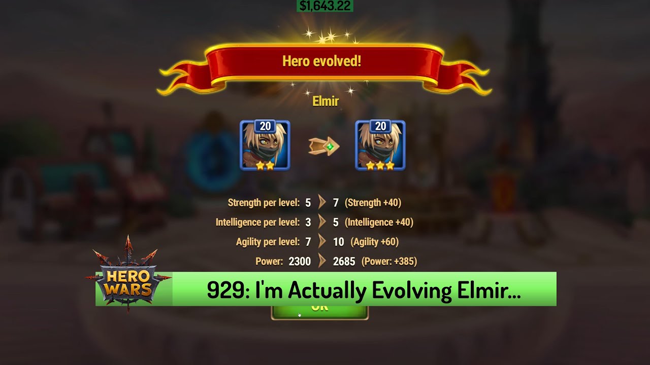 Let's Play Hero Wars 929: Evolving Heroes to Try and Snag 1st Place - YouTube