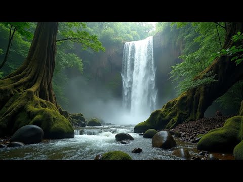 Peaceful Mountain Stream Journey: Flowing Water Sounds for Sleep, Study ...
