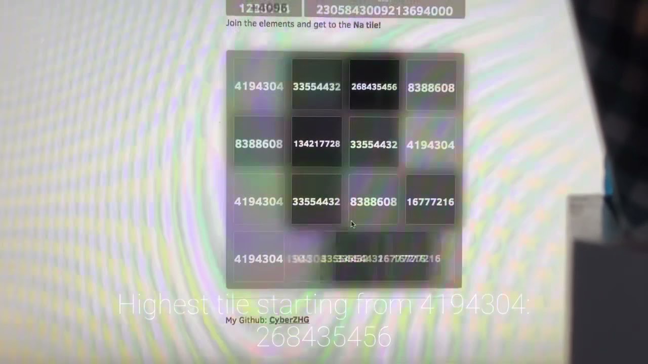 2048 starting tiles 4194304-2147483648 - YouTube