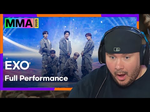 EXO MMA 2025 LEGENDARY STAGE 😱 | Wolf → Monster → Love Shot → Growl Reaction