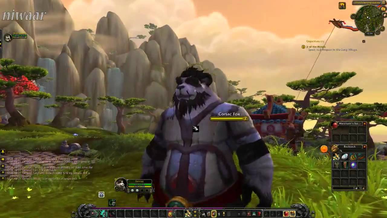 World of Warcraft: MoP Beta Panda Belly Bouncing - YouTube