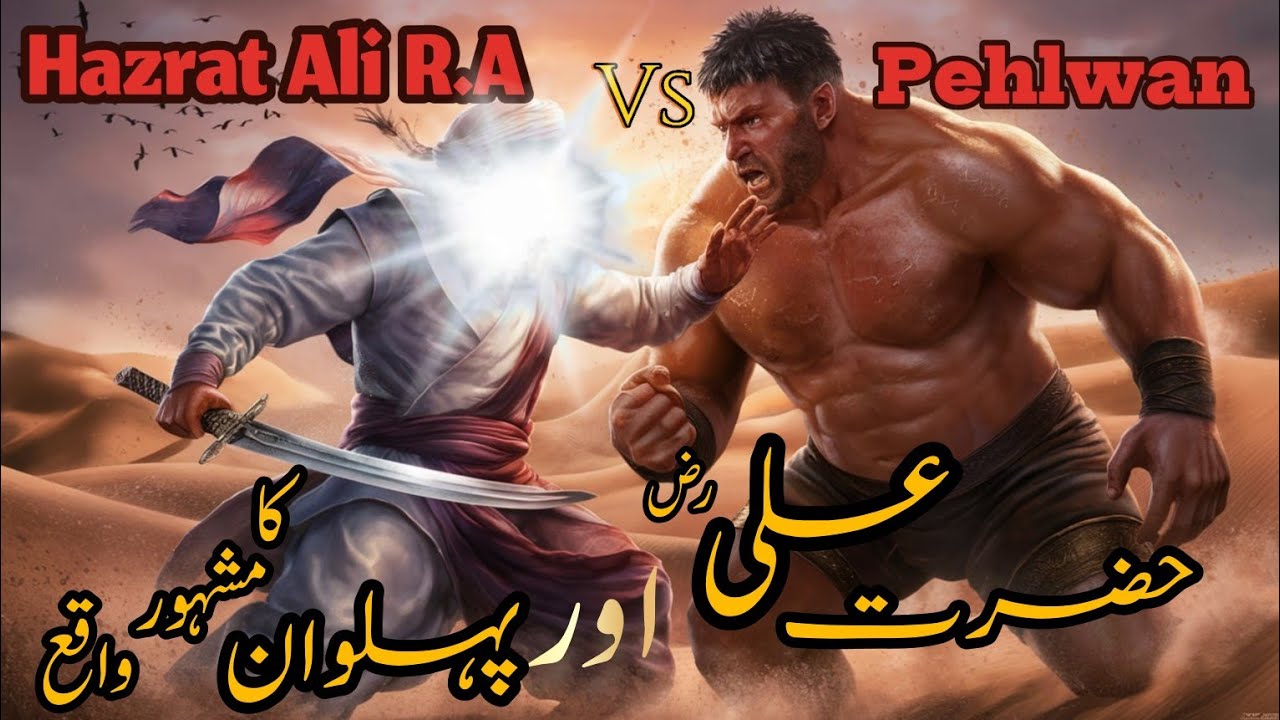 Hazrat Ali vs pehlwan/Islamic vakia/Real vakia/Hazrat Ali or omro bin ...