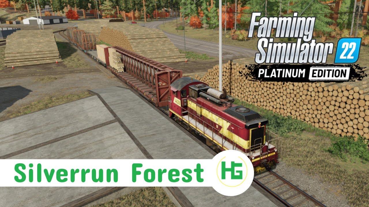 Wood Train!, FS22 Platinum Edition Timelapse Silverrun Forest #3 - YouTube