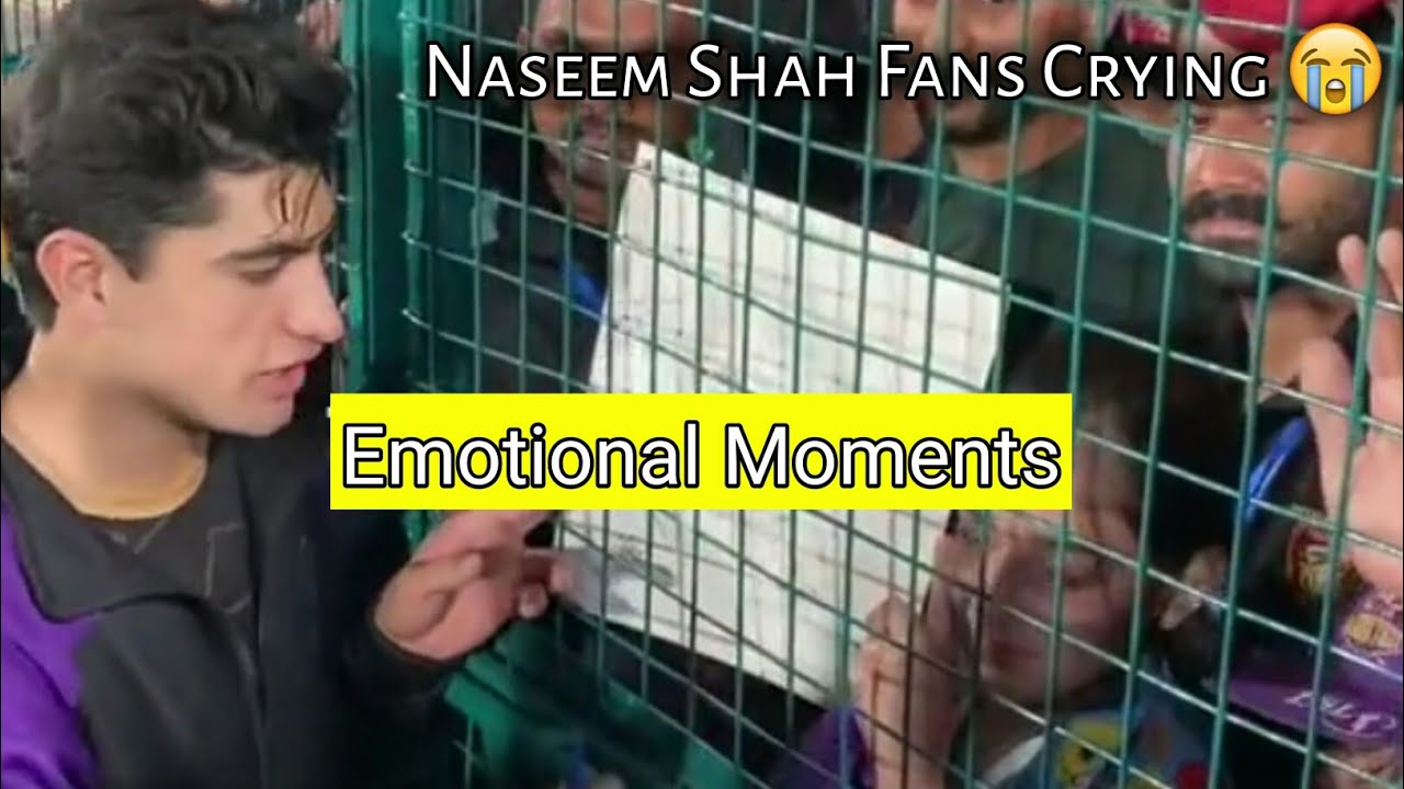 Naseem Shah Emotional Moments With Cute Fans 😍 #naseemshah # ...