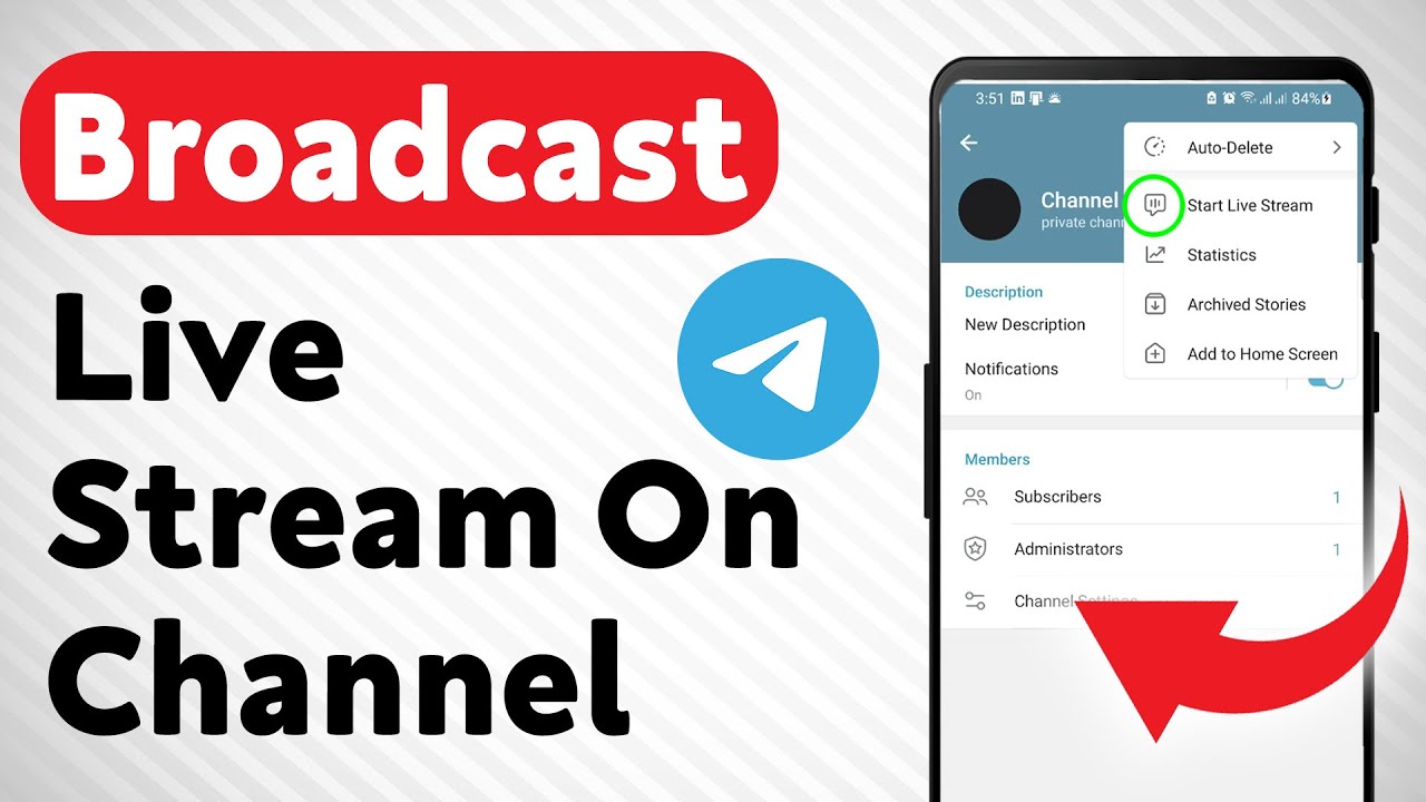 How To Broadcast A Live Stream On Telegram Channel (Updated) - YouTube