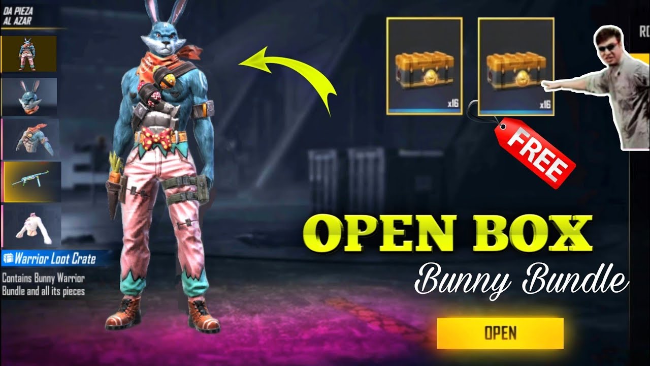 Open Bunny Bundle Box 😵 I Got All - Garena Free Fire - YouTube