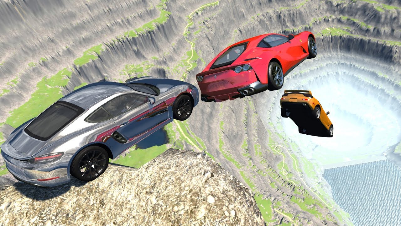 Cliffs Of Death #16 - BeamNG Drive Cliff Jumps - YouTube