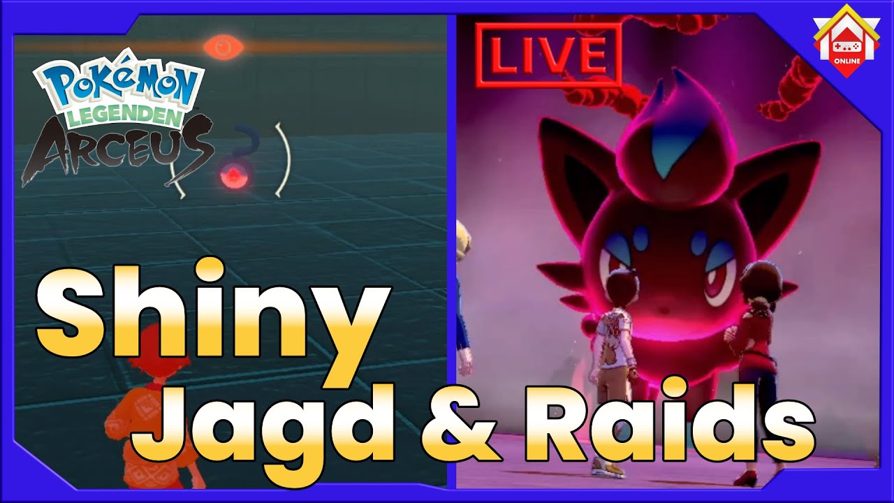 [Live] SHINY RAIDS & JAGD - DYNA RAID ABENTEUER 🔴Pokemon Schwert und ...