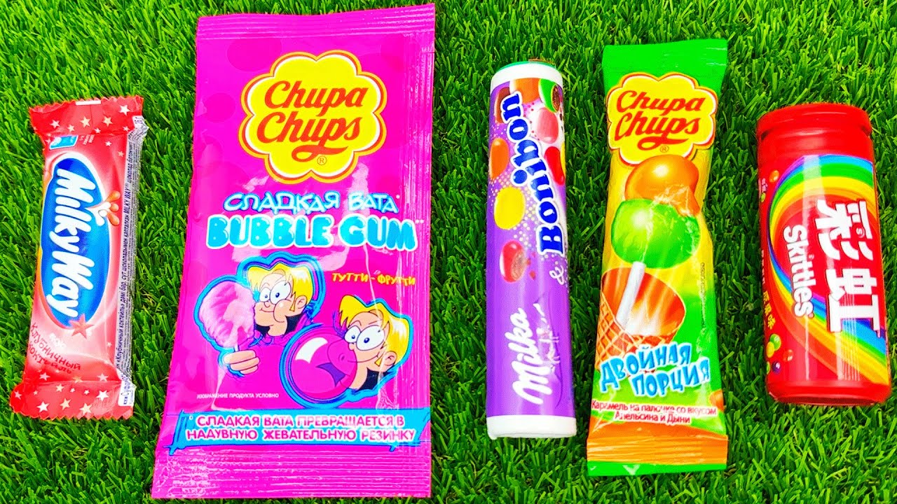 Oddly Satisfying l Unpacking Lollipops, Catton Candy Chupa Chups ASMR sounds 🍭 - YouTube