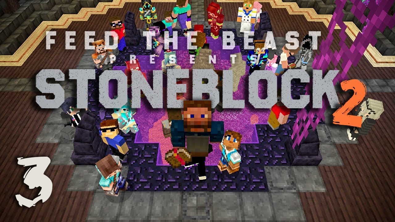 StoneBlock 2 Modpack Ep. 3 Supporter Server Opening Day - YouTube