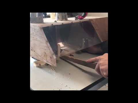 Homemade kindling machine - YouTube