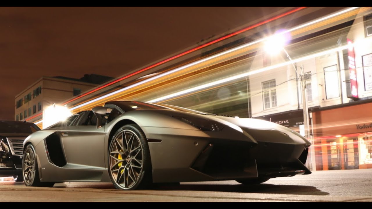 Drake in his Lamborghini Aventador Roadster - YouTube