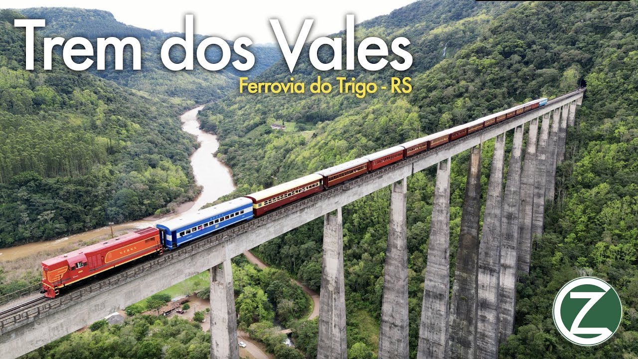 Trem de Passageiros na Ferrovia do Trigo | Drone | 4k | #74 - YouTube