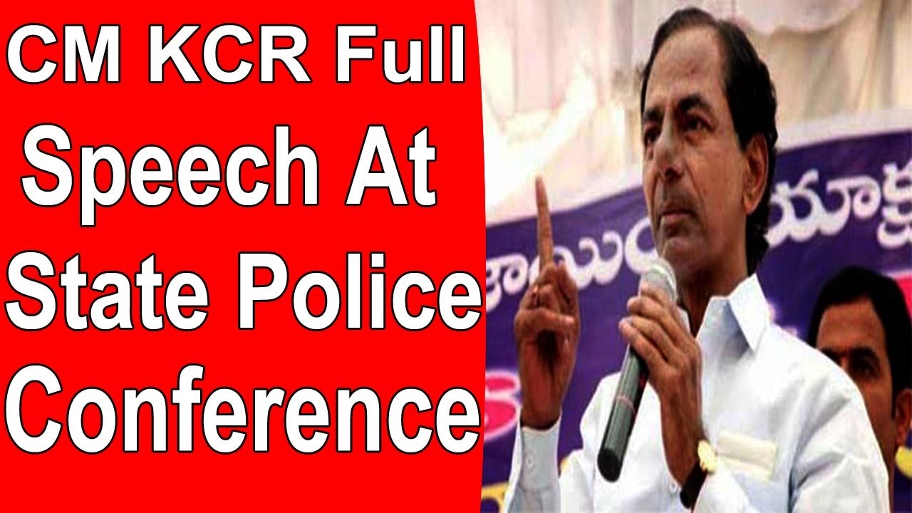 TS CM KCR Full Speech At State Police Officers Conference || Metro TV ...