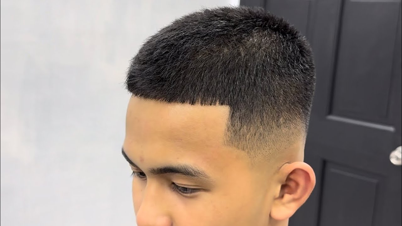 Buzzcut Faded Haircut, Hairstyle - YouTube