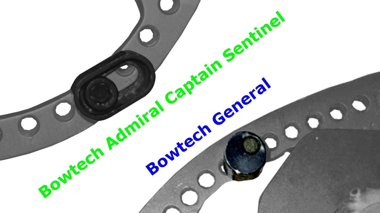 Bowtech Admiral Captain Sentinel and General draw stops - YouTube