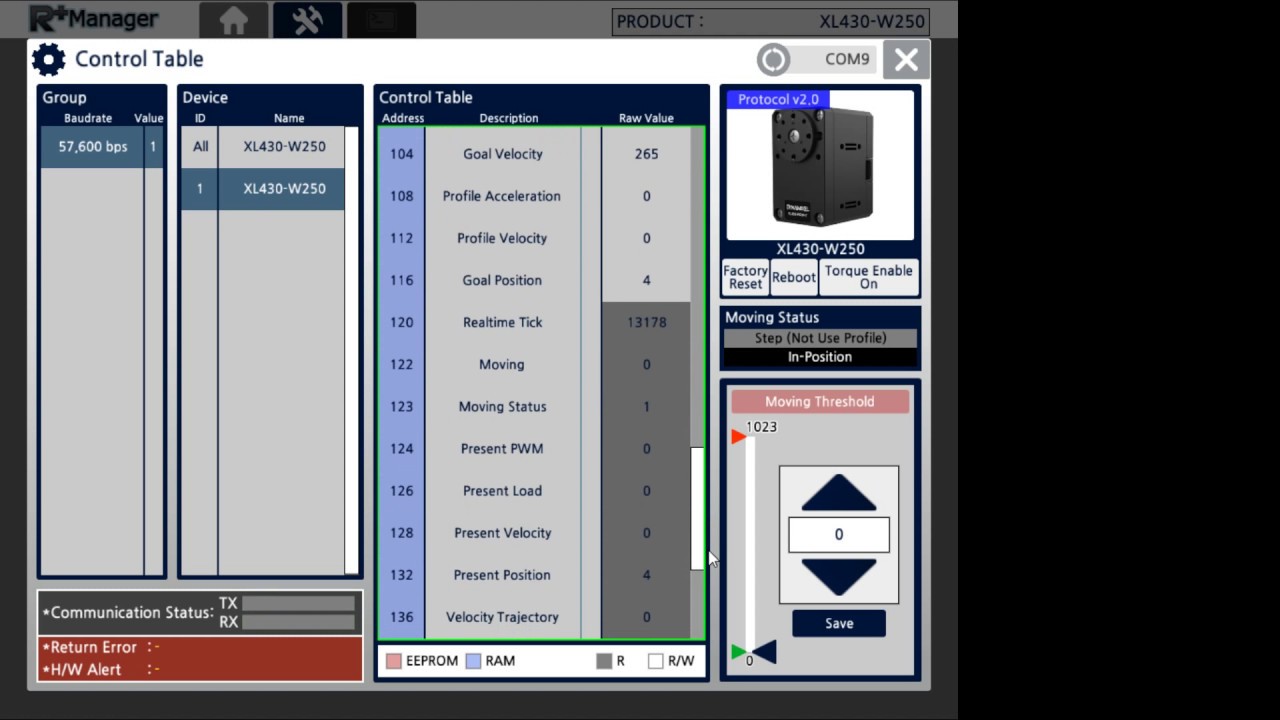 Position Control with Position P Gain setting - YouTube