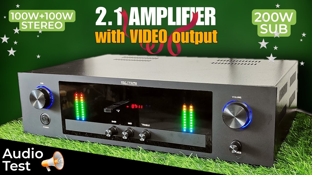 2.1 Amplifier with Video output ♥️ 25 year old stereo restored to 2.1 ...