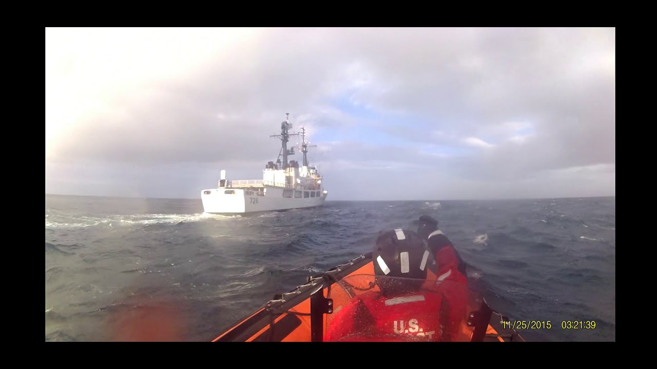 USCGC John Midgett (WHEC 726) Small Boat Ops. - YouTube