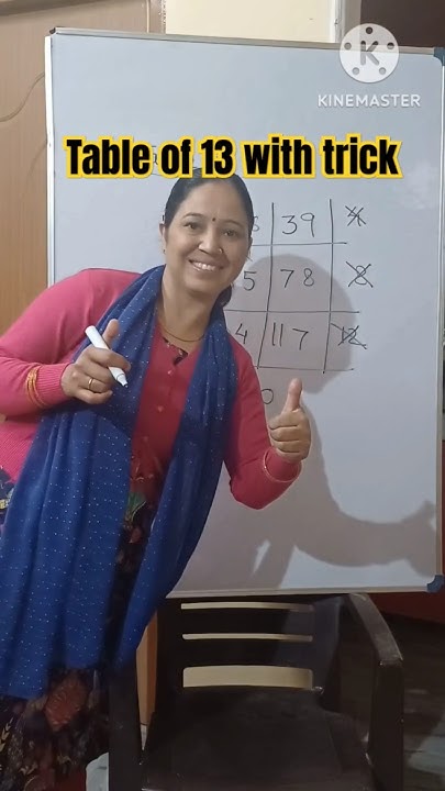 Table of 13 with easy trick.🤗🤗#mathshorts #maths #easymathtricks #table ...