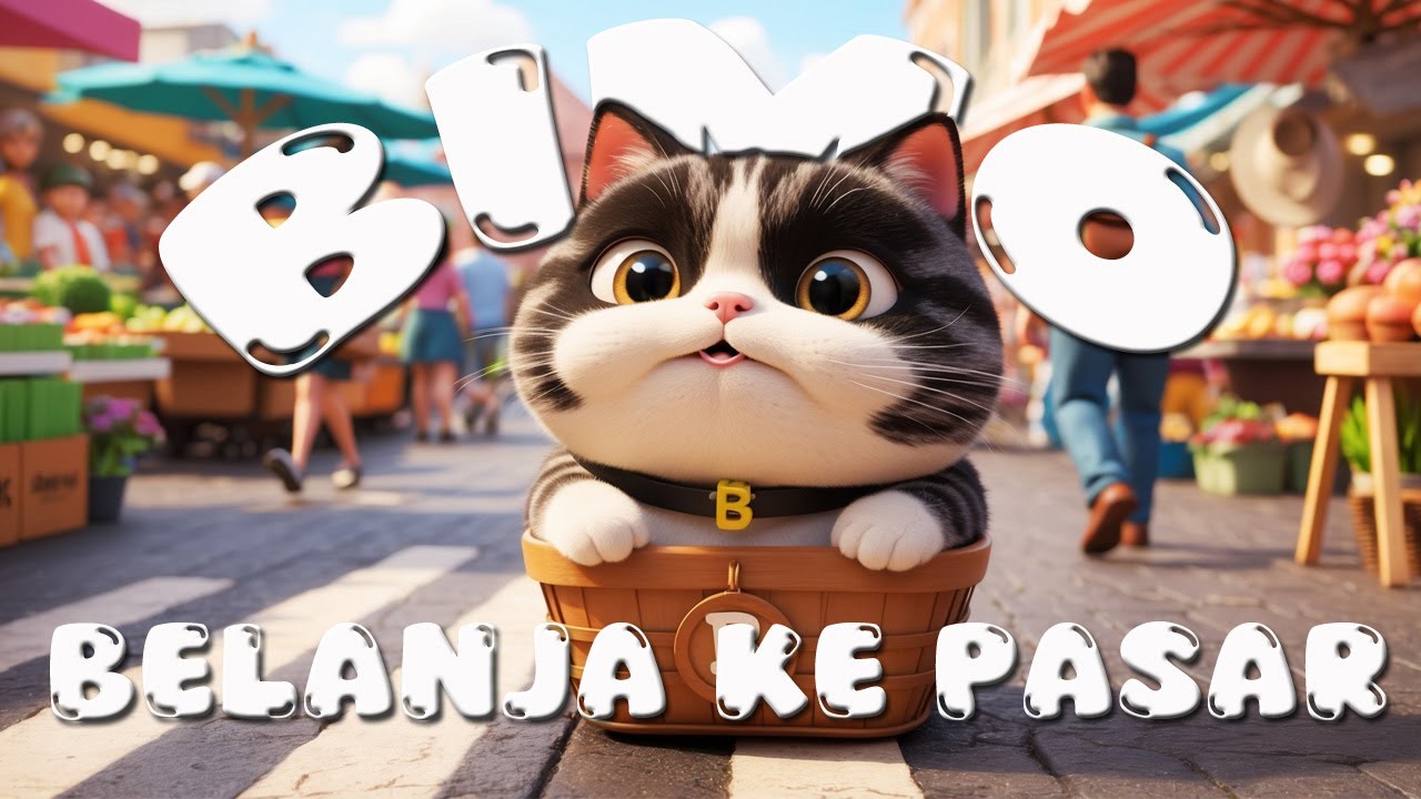 🛒 Bimo Belanja ke Pasar - Lagu Anak Edukatif dengan Animasi AI! 🎶 - YouTube