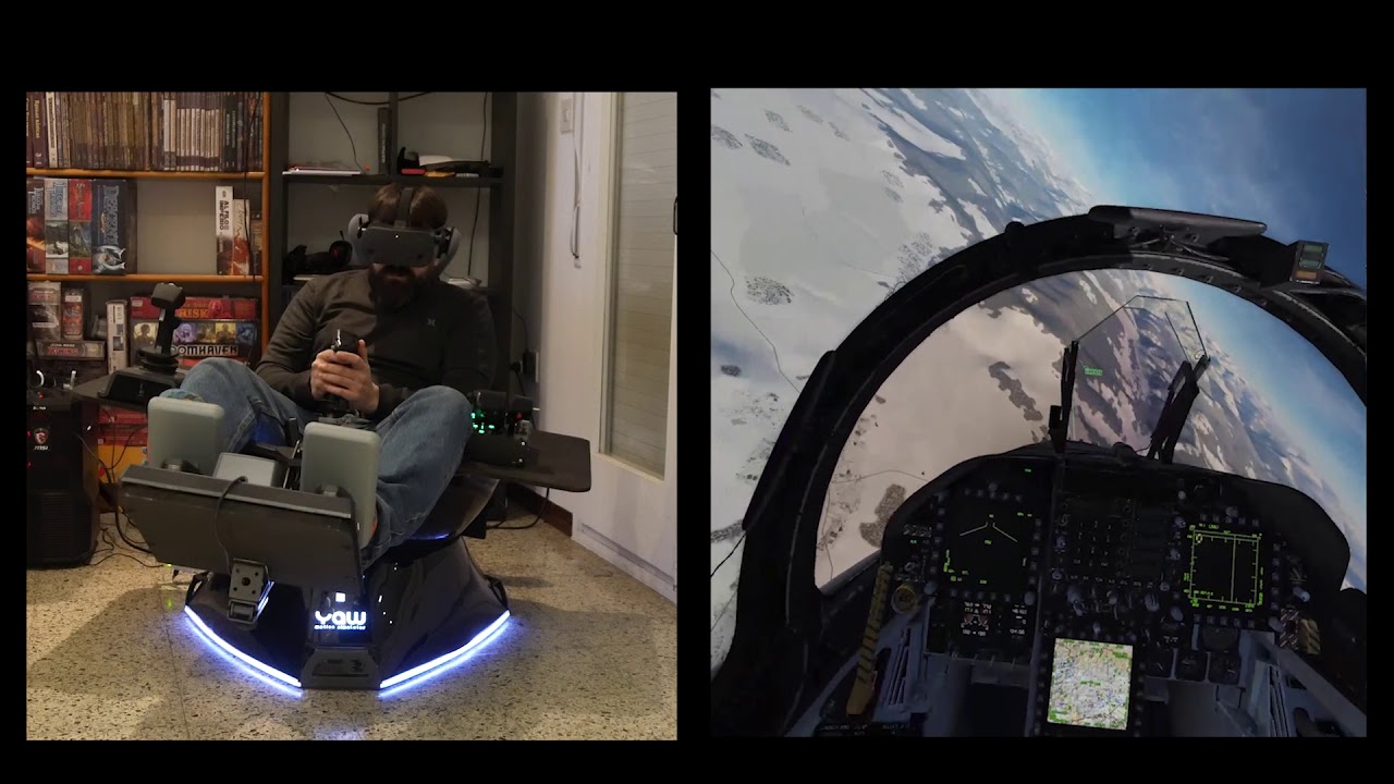 YAW VR DCS WORLD SIMTOOLS EXPERIMENTAL PLUGIN TEST F-18 - YouTube
