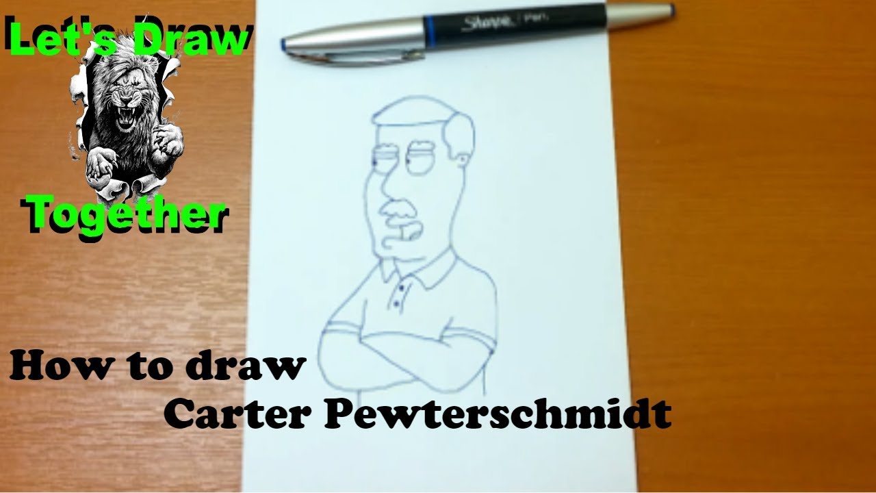 How to Draw Carter from Family Guy - YouTube