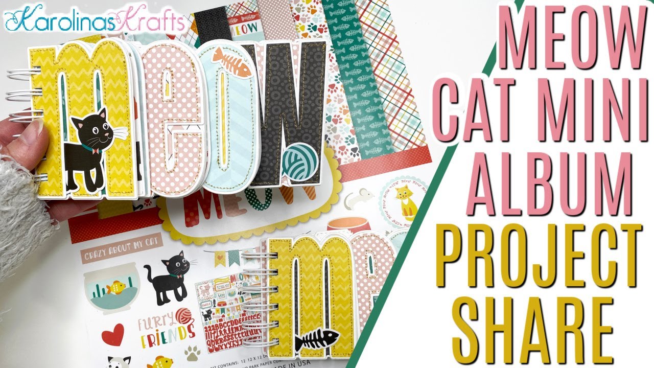 MEOW Cat Themed Album Project Share, Cat Mini Album Share, Cat ...