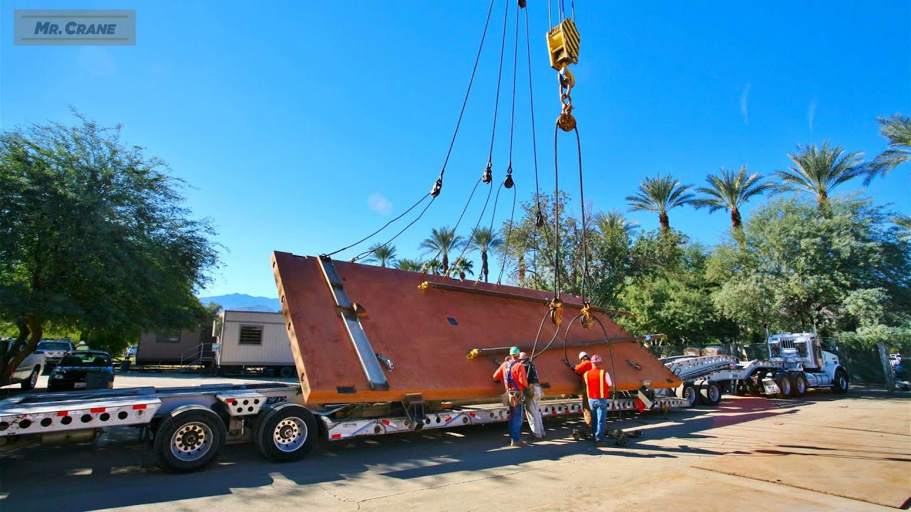 Mr. Cranes 1300 Liebherr Sets large tilt up panels Slide Show & Photo's ...