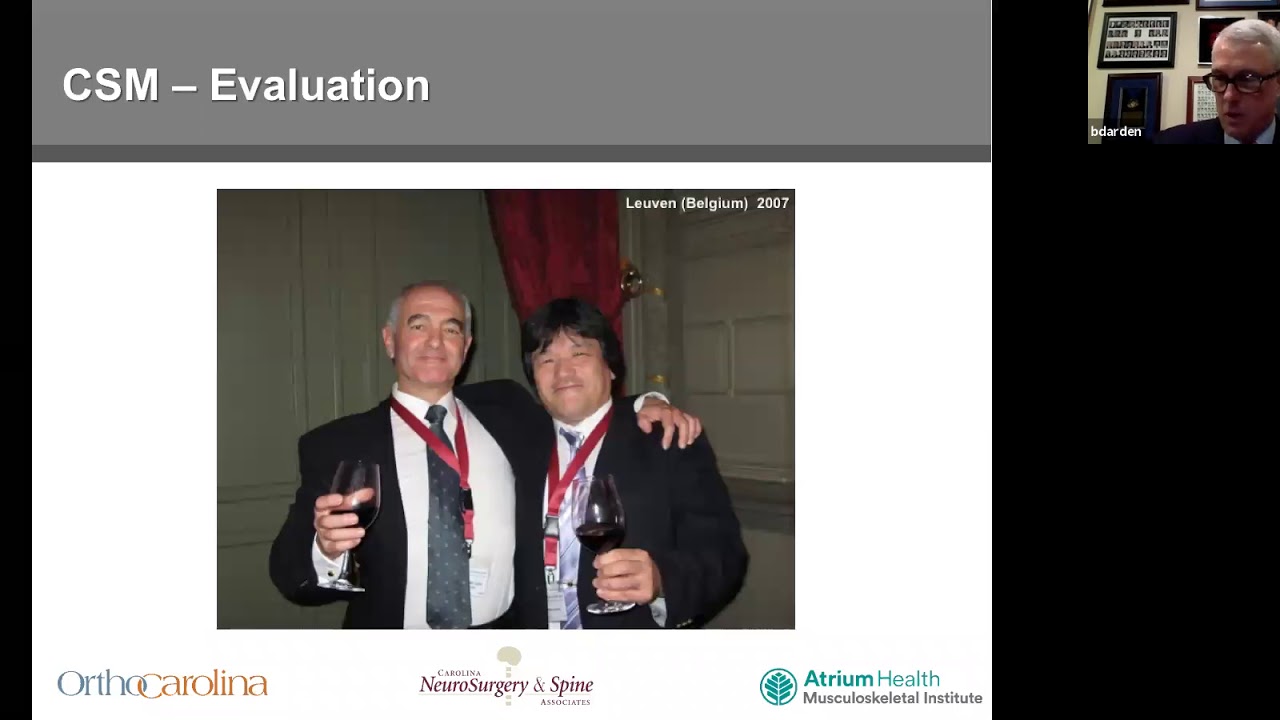 Update on Cervical Spondylotic Myelopathy-Dr. Bruce Darden - YouTube