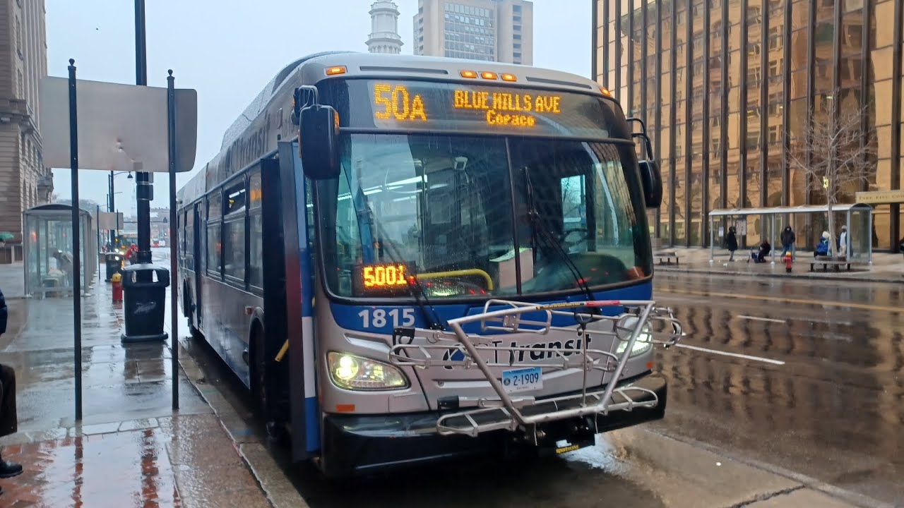 Ride on CTtransit #1815 on Route 47 to Downtown Hartford - YouTube