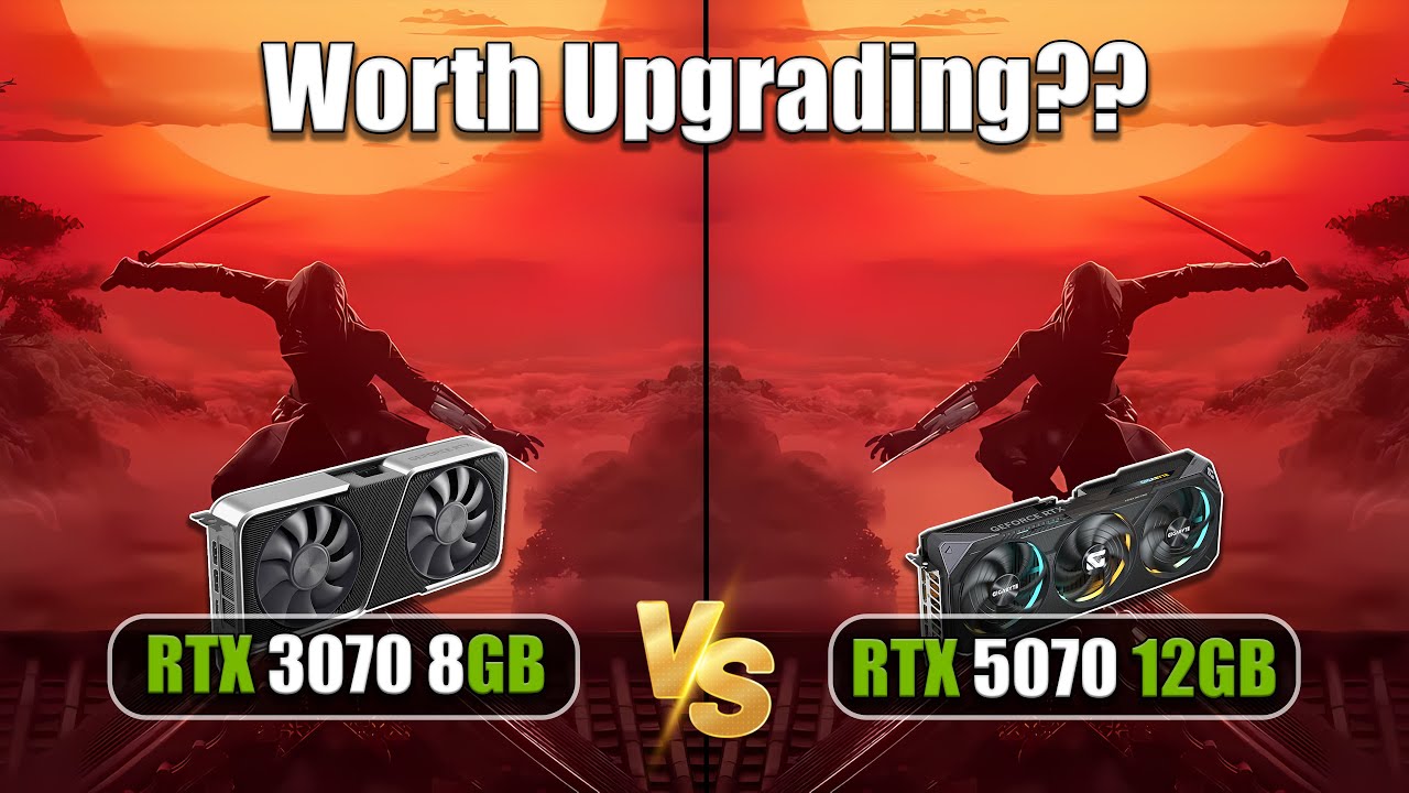 RTX 3070 8GB Versus RTX 5070 12GB | 1440p, 1080p | 8 Games - YouTube