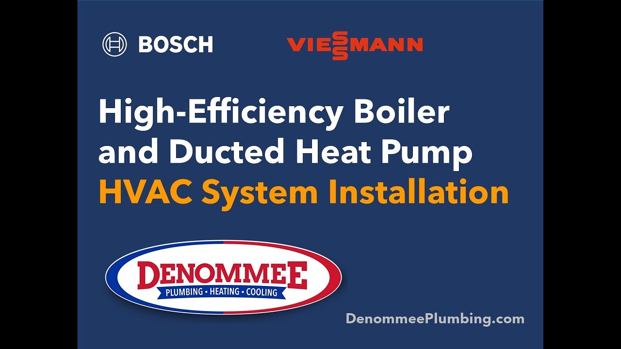 Ducted Bosch IDS 2.0 Heat Pump Hydro Air + Viessmann Boiler HVAC ...