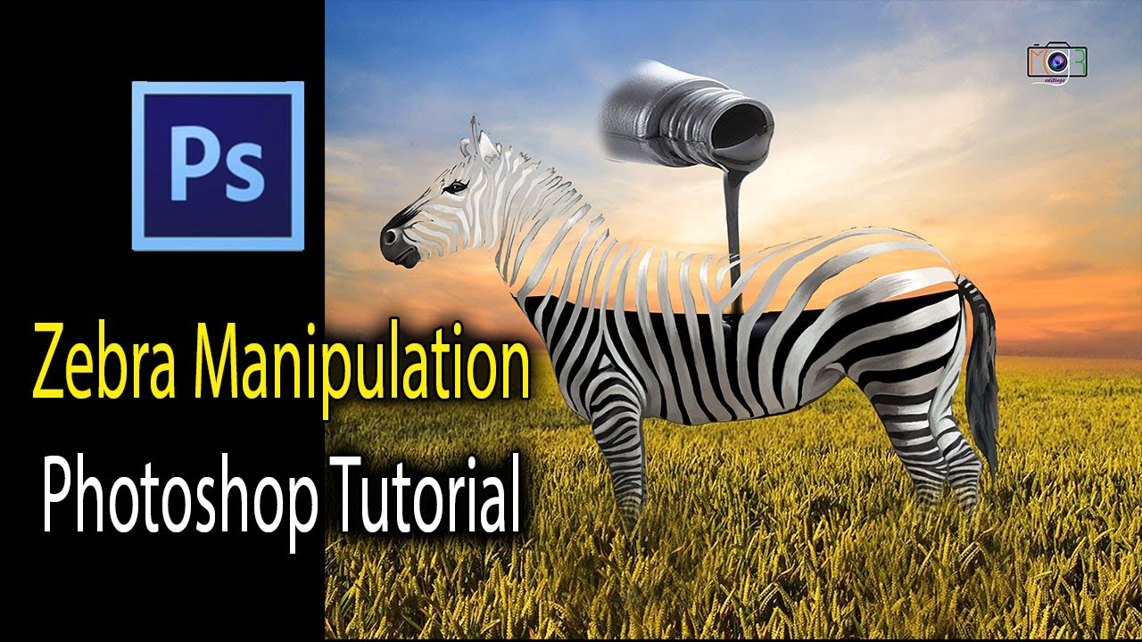 Zebra Manipulation Effect using Adobe Photoshop Simple and Easy ...