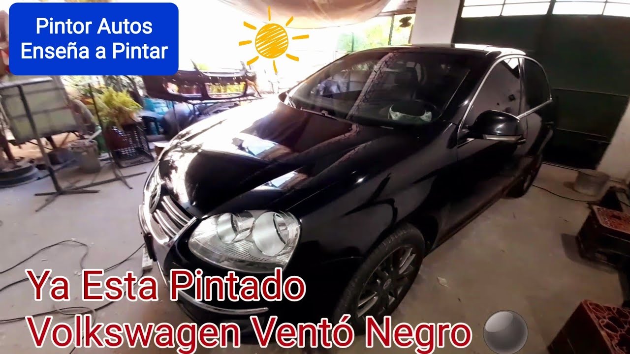 Pintar Volkswagen Ventó Negro Perlado pasó a paso 😱 - YouTube