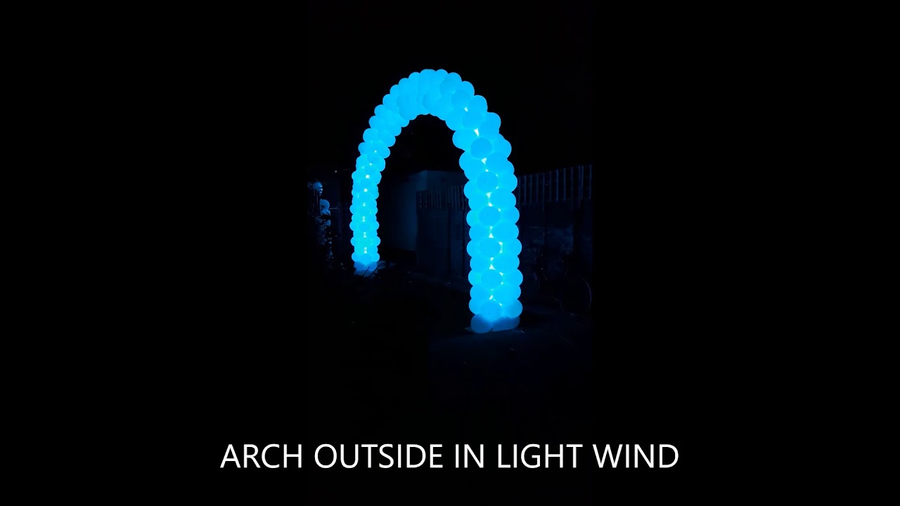 LED arch outside - YouTube